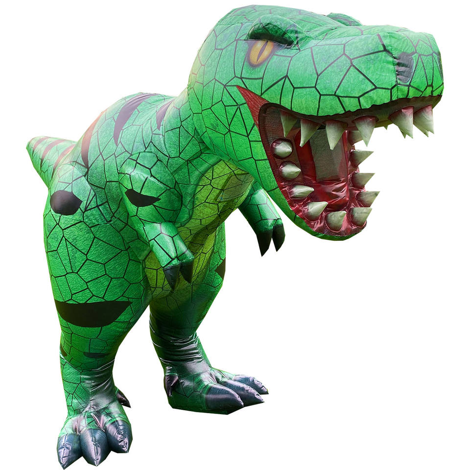 Adult Realistic Giant Life Size Inflatable Dinosaur T- Rex Costume ...