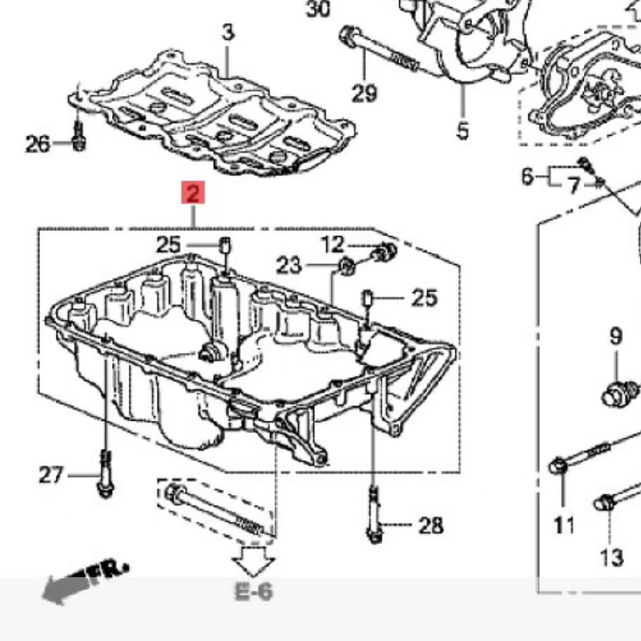 For HONDA TL 2006 Auto Spare Parts New OEM 11200-RDA-A00 Engine Oil Pan ...