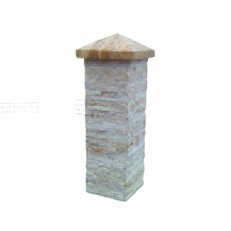Customized Marble Stone Gate Pillars - Modern Design