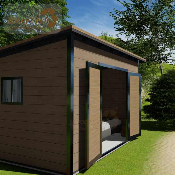 Eco Prefabricated Work Wood House with Windows by Mexytech