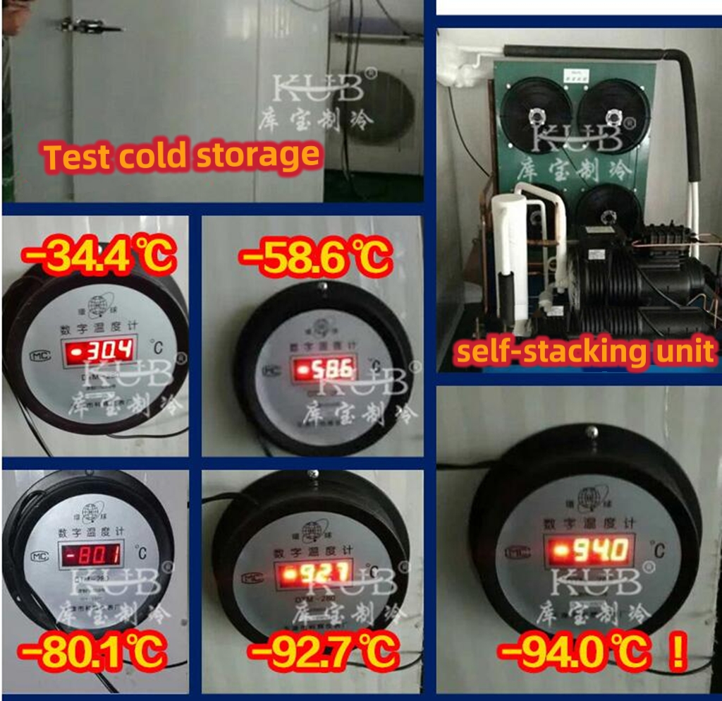 8HP to 20HP cold room refrigeration unit low temperature refrigeration condensing unit cascade refrigerator unit