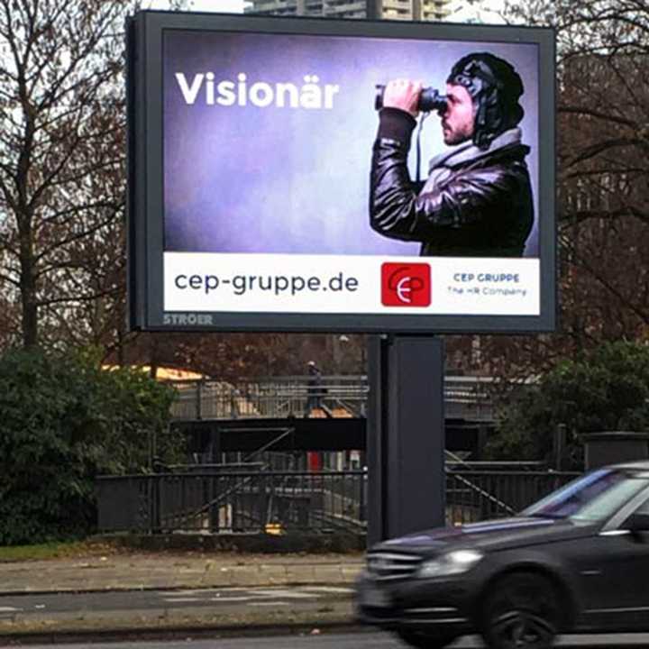 Outdoor Advertising V-Shaped Steel Structure Double Sided Billboard ...