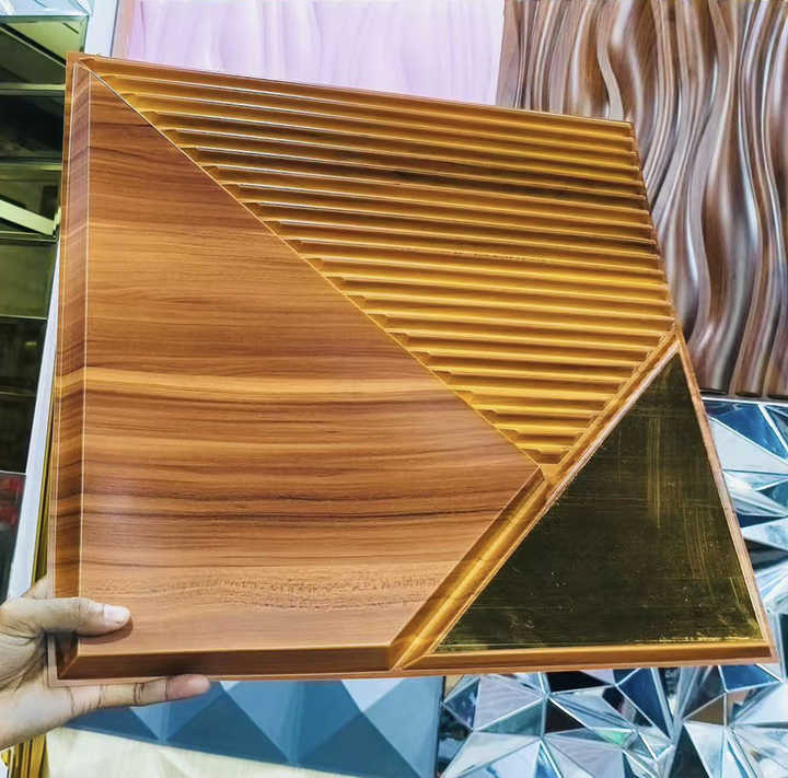 3D PVC Mirror Panels 50*50cm Matt White 3D Wall Panels Decorative PVC ...