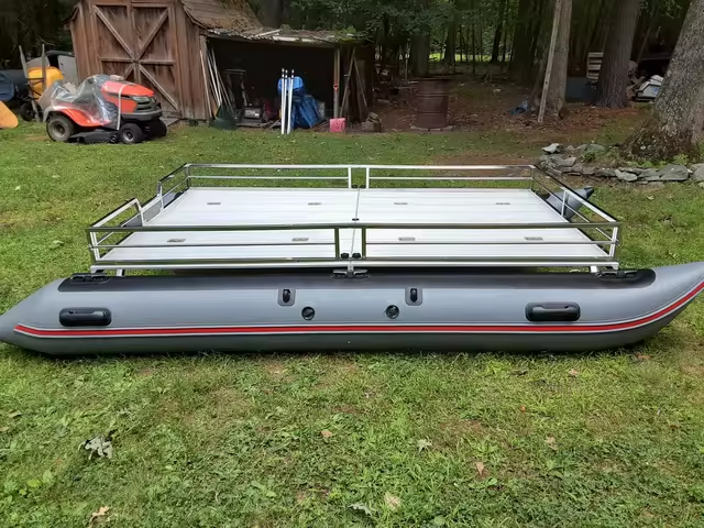 Power Catamaran Sailboat Inflatable Boat Aluminum - 1 Person Capacity