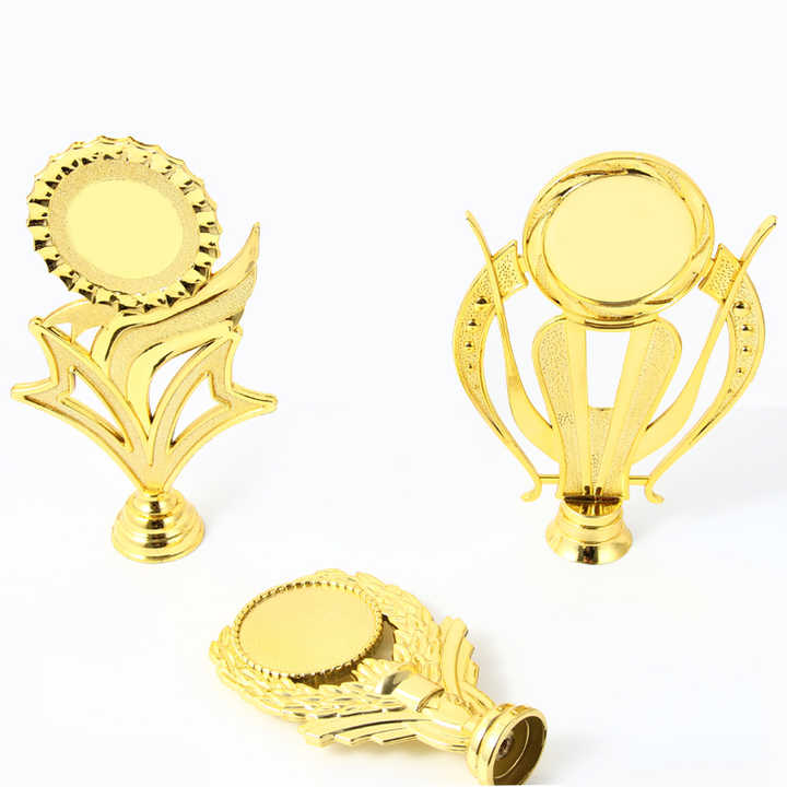 High Quality Golden Plastic Trophy Upper Part Customized Cups Trophies ...