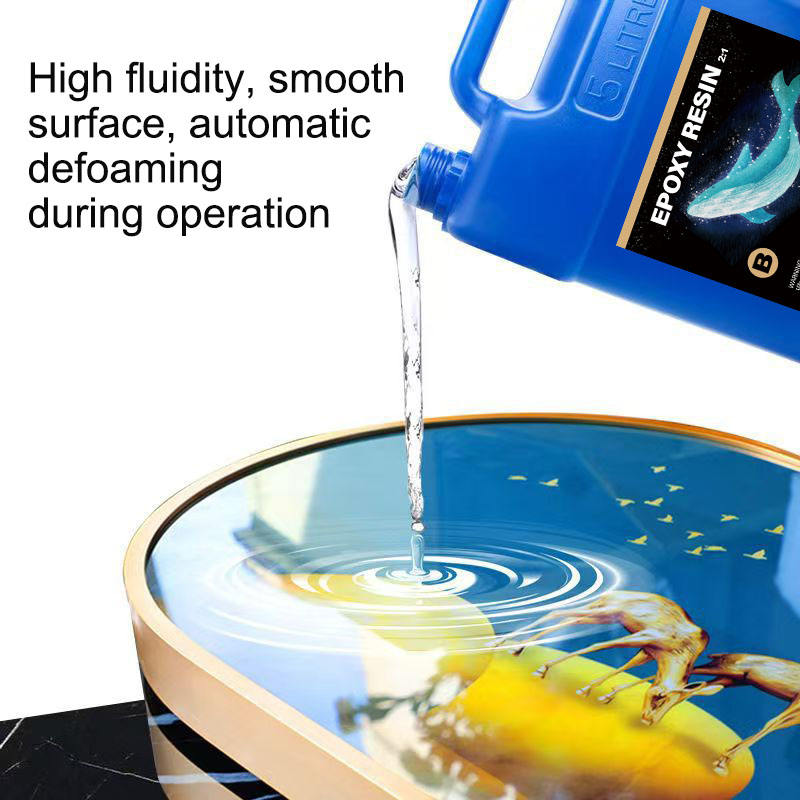 2:1 Epoxy Resin Kit Crystal Clear Epoxy Resin High Gloss Easy Mix Art ...