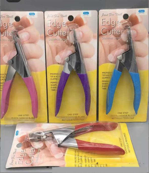 Stainless Steel Acrylic Nail Cutter False Artificial Nail Tip Trimmer ...