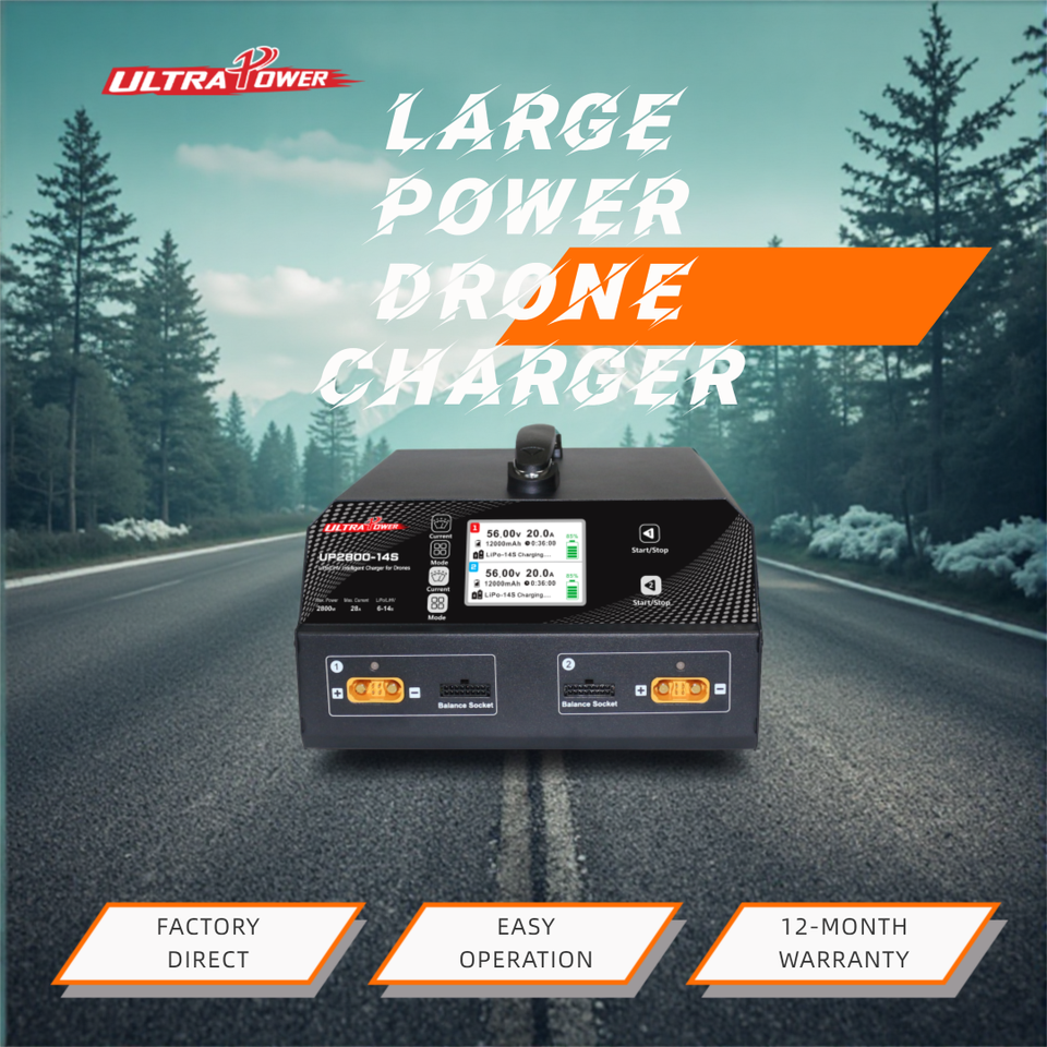 UAV Drone Charger Lipo/LiHV Battery Ultra Power UP2800-14S UK Plug ...
