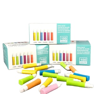 고품질 처분할 수 있는 안전 Lancet 다채로운 Lancets 혈액 의학 혈액 Lancets