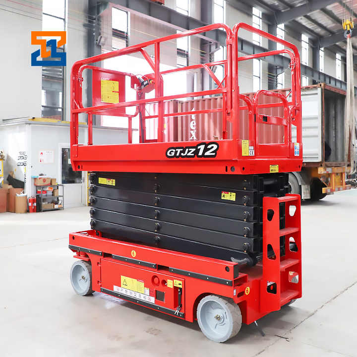 300 500 Kg Full Electric Mobile Folded Platform Portable Hydraulic ...