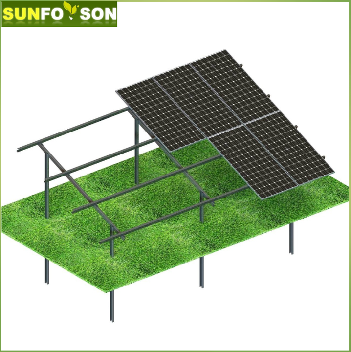 Utility Scale Solar Farm Ground Mounting Structure Heavy Duty C Channel ...