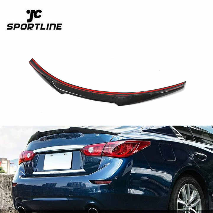 Carbon Fiber Rear Spoiler Wing for Infiniti Q50 2014-2019| Alibaba.com