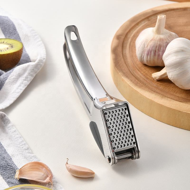 Stainless Steel Garlic Squeezer Handheld Garlic Press Manual Kitchen ...
