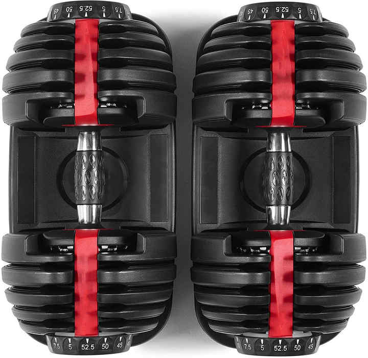 Wholesale Custom 90lb Steel Adjustable Dumbbells for Fitness