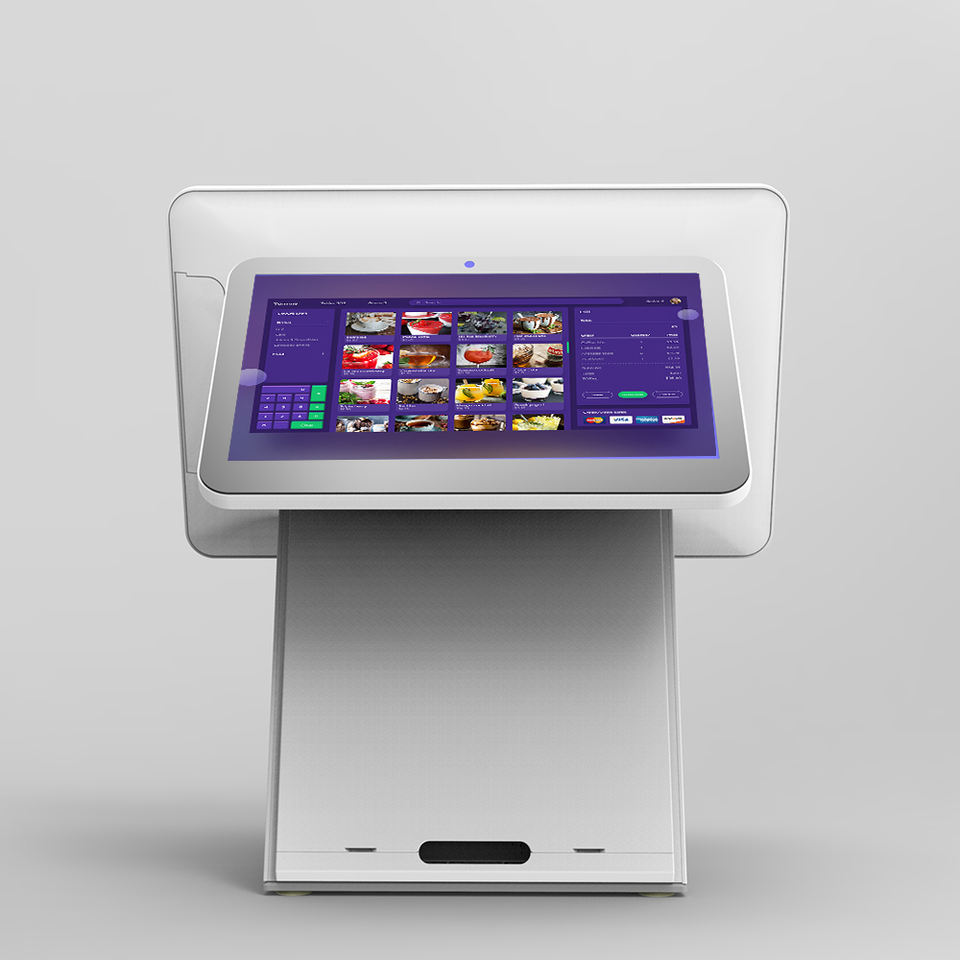 15.6 Inch Touch Screen Pos System Machine Dual Cash Register With ...