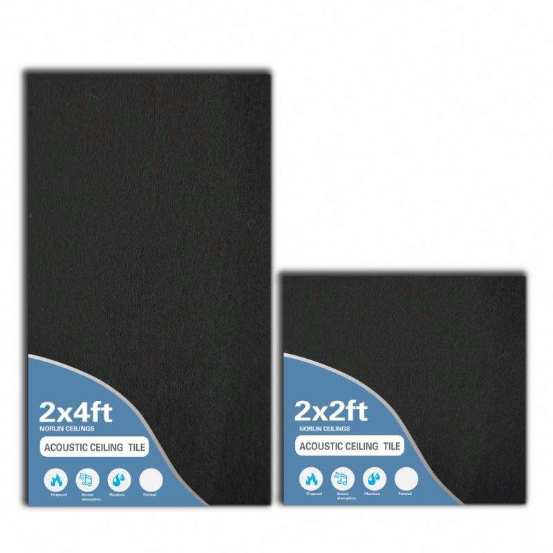 Good Sound Absorption Suspended Ceiling Tile 600*600mm Mineral Wool ...