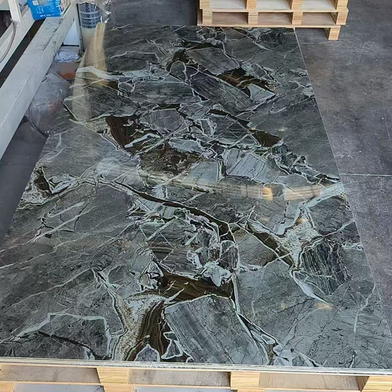 Modern Easy Clean Customized PVC Marble Sheet Wall Panels for the Bank ...