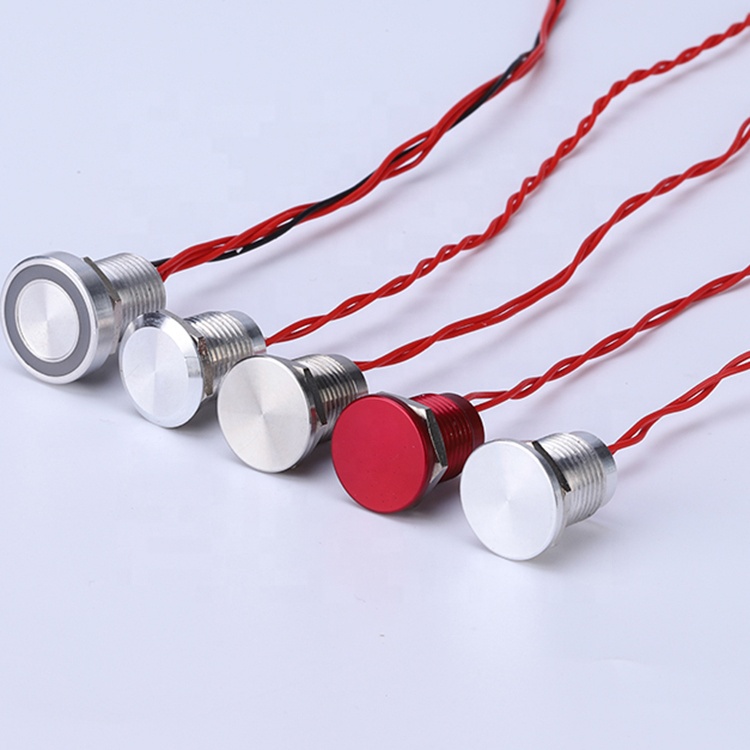 Efficient Solutions with Durable 12mm stainless push button with wire ...