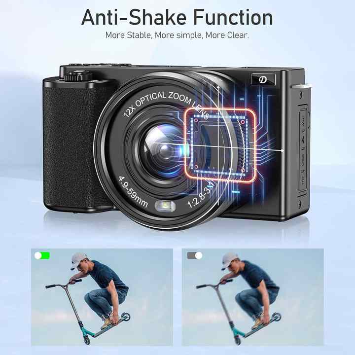 Newly Launched 2-in-1 Digital Camera With 12x Optical Zoom 4K-level ...