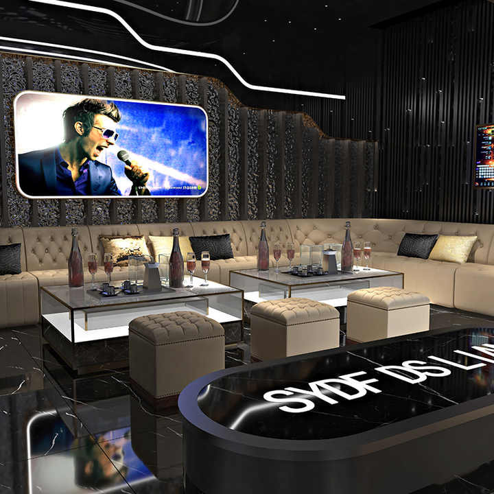 Modern VIP Beach Nightclub Bar Furniture - PU Leather Booths