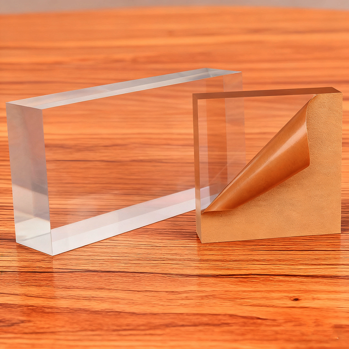 Eco-Friendly Rectangular Acrylic Display Block with Polished Surface ...