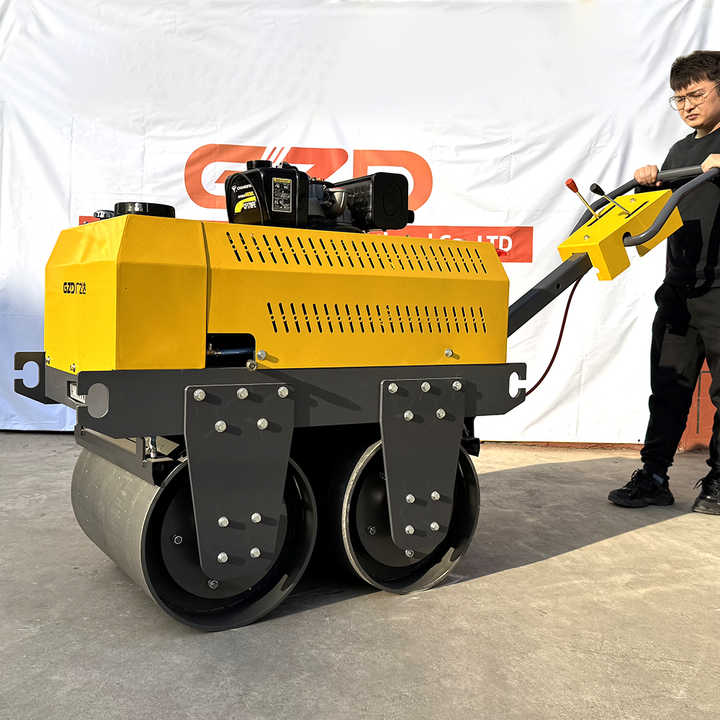 25KN Double Drum Vibratory Rollers Engineering Construction Machinery ...