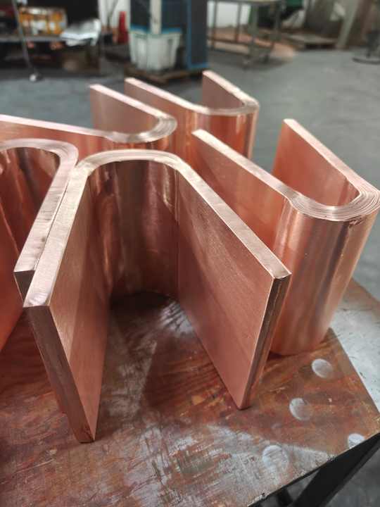 U-Shaped Flexible Copper Busbar Connector Bent Design for Power ...