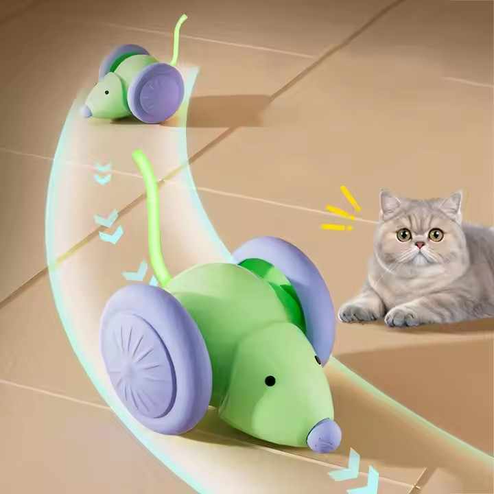 Funny Kitten Interactive Toys with LED Lights - Smart Cat Mouse Toys