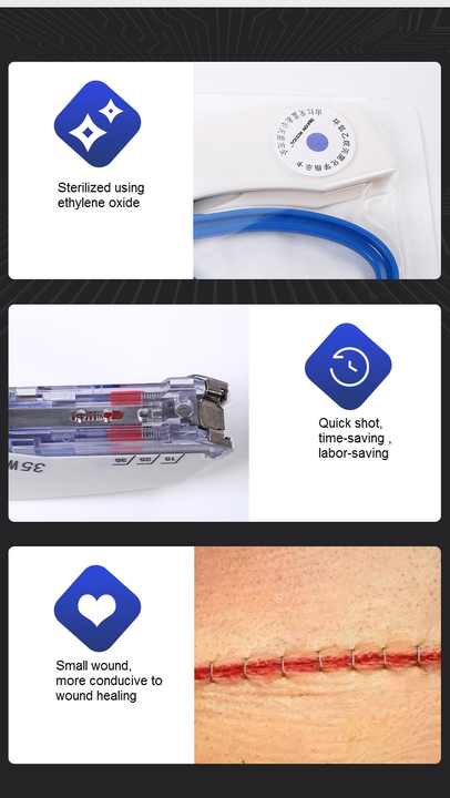 Surgical Medical Device for Closing Skin Wounds Suture Stapler ...