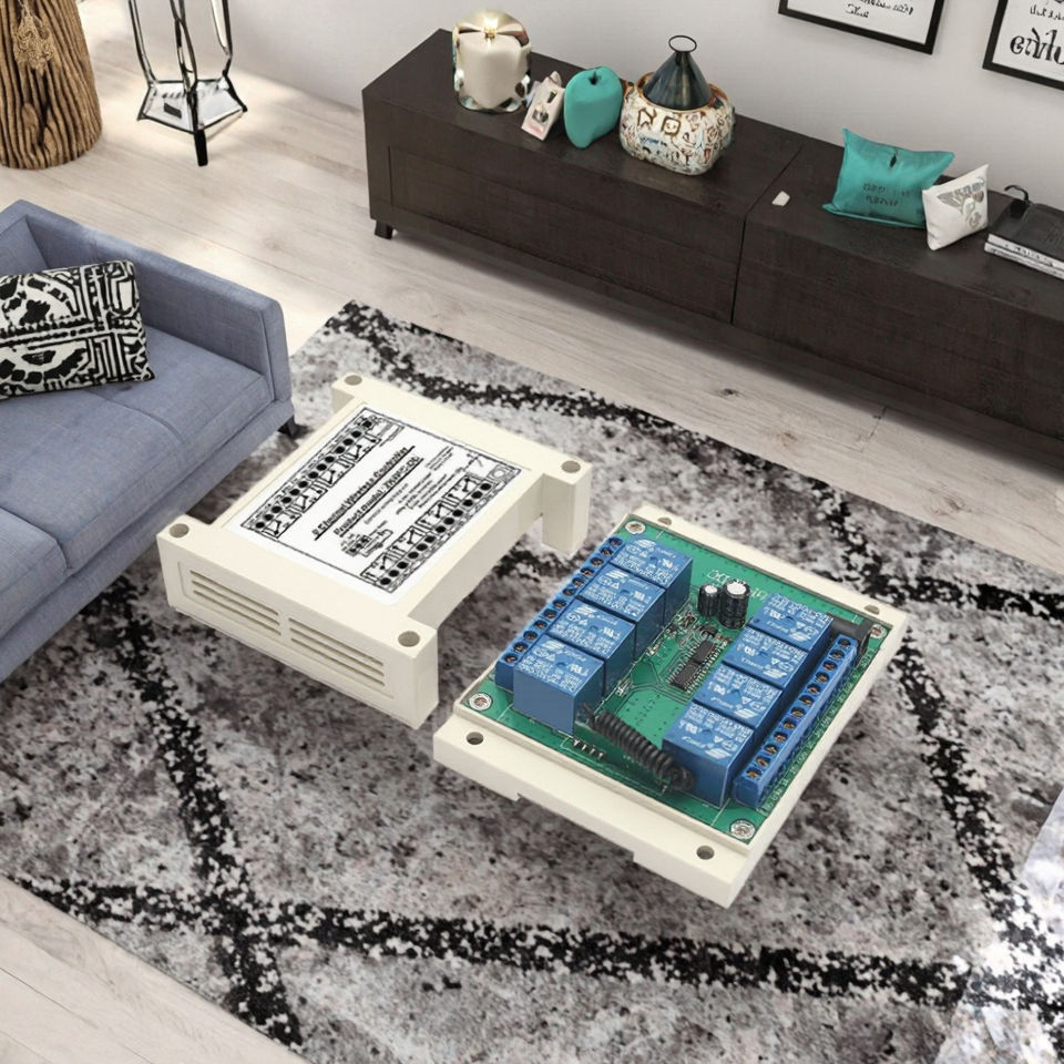 12V 8-Channel Rolling Code Plastic Remote Control 315/433MHz 100m Range ...