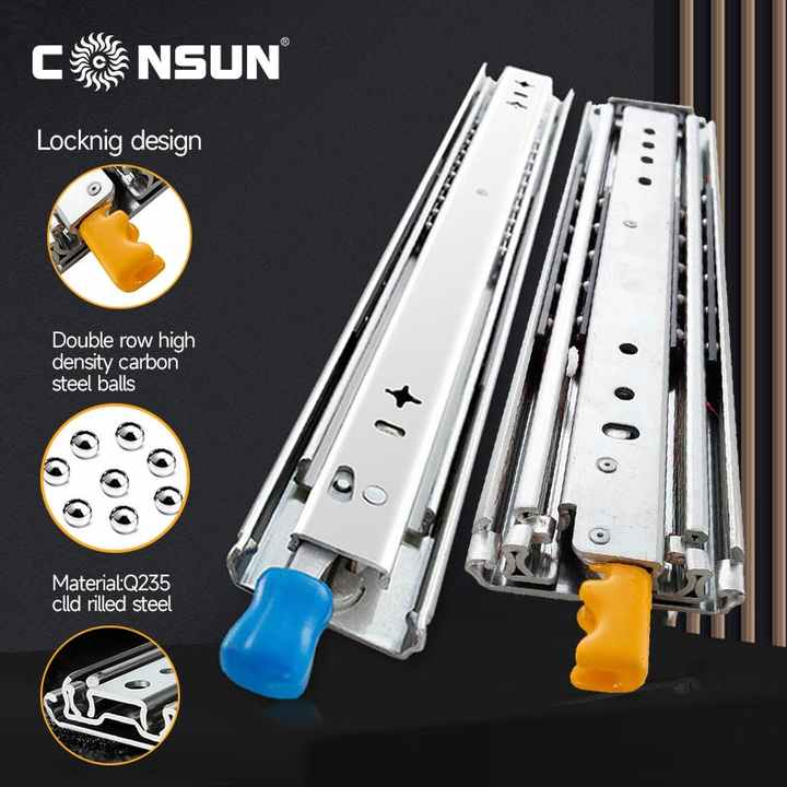 Telescopic Channel Drawer Slides - Heavy Duty & Soft Close