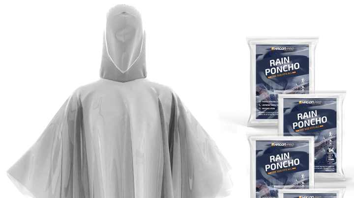 Ponchos de Lluvia Desechables Impermeables de Plástico con Logotipo ...