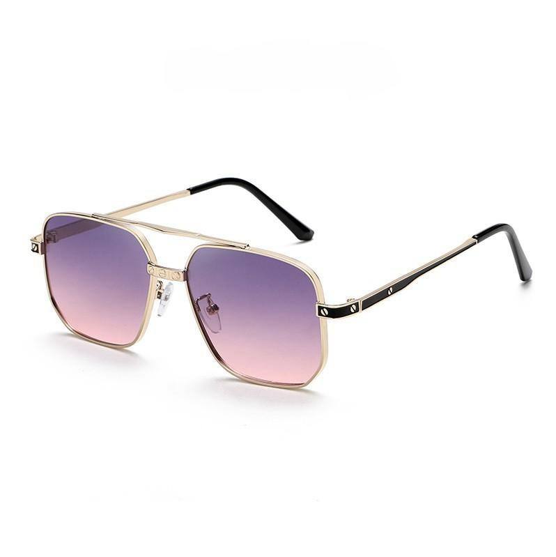 New Fashion Customized Double Bridge Polarized Metal Square Frame ...