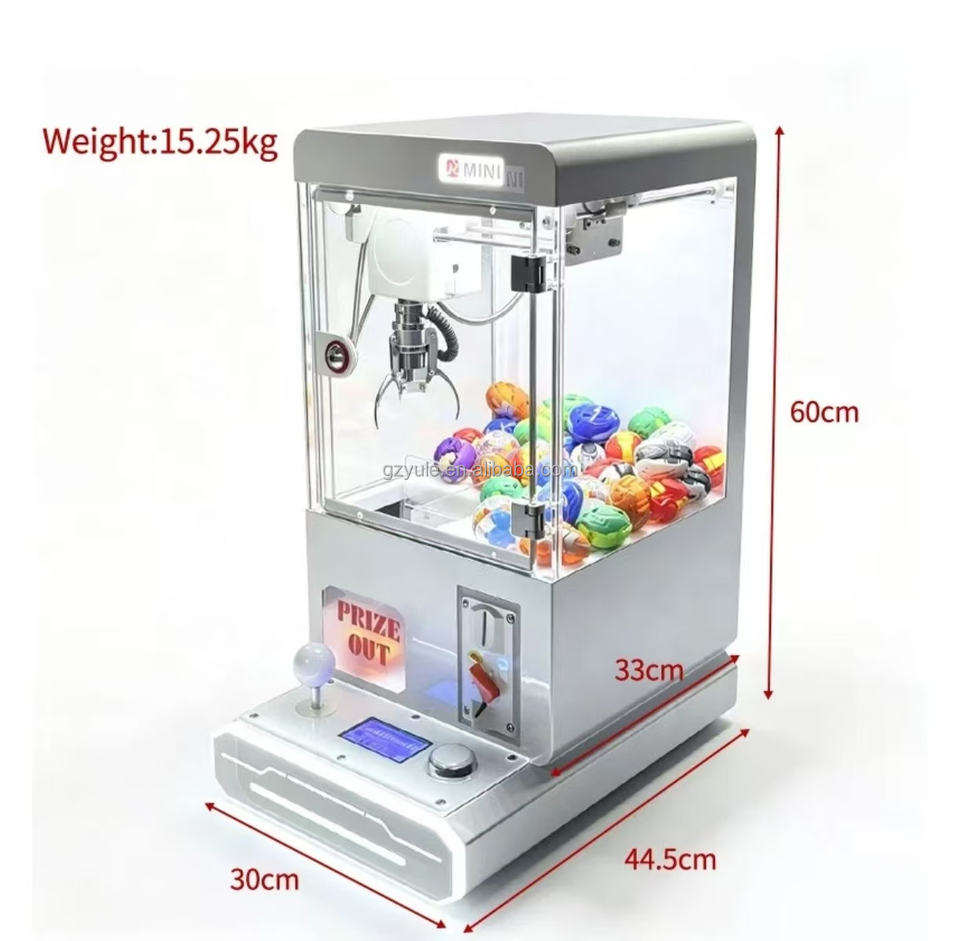 Mini Claw Machine Claw Machine Mini with Credit Card Reader Mega Mini ...