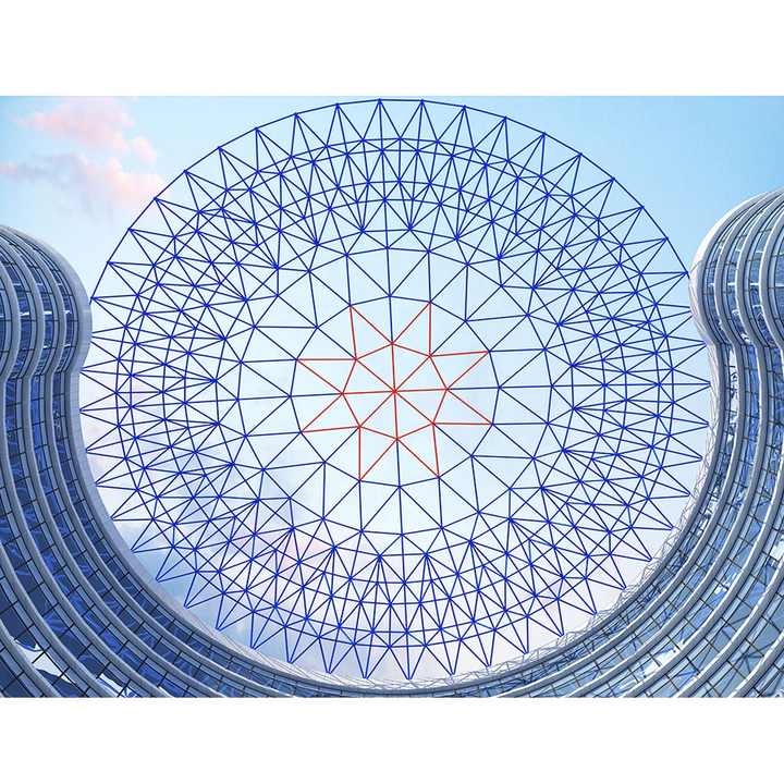 Steel Roof Truss Structure With Atrium Glass Roof Skylgiht| Alibaba.com