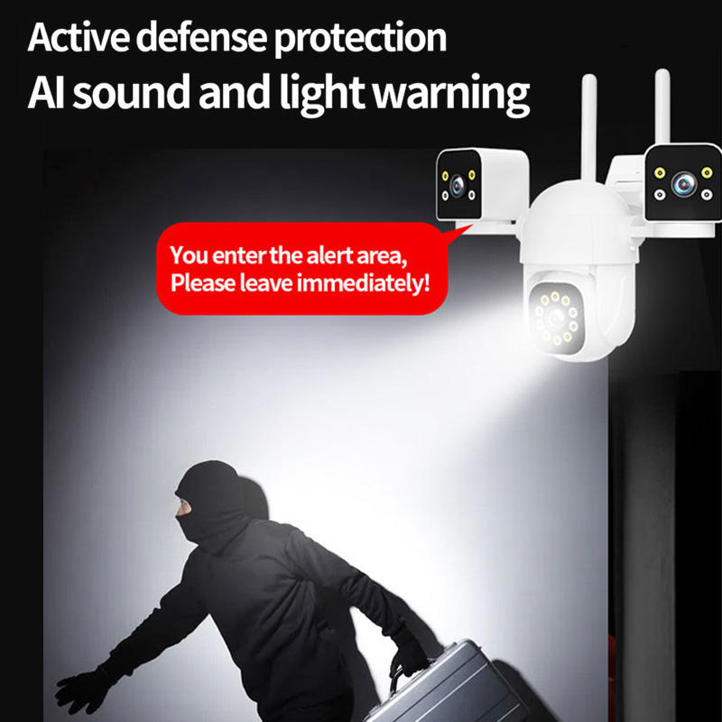 New 6MP Outdoor Waterproof CCTV Camera Customized Alarm Sound Effect ...