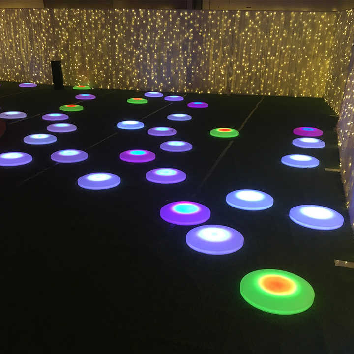 Pressure Sensing Game Floor Tiles - Interactive LED Dance Floor