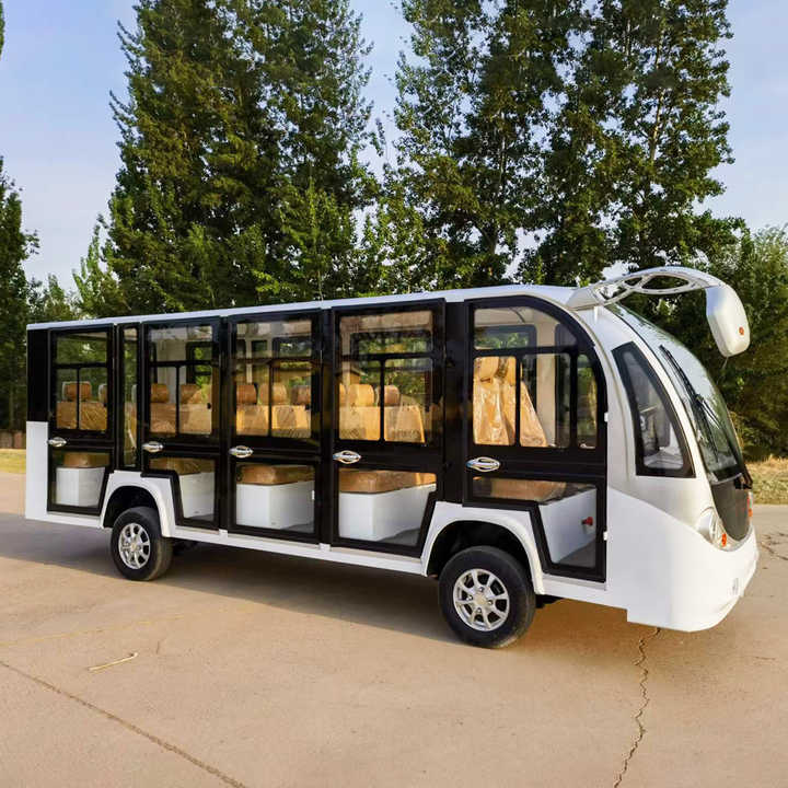 Electric Golf Cart 11-Seater Sightseeing Shuttle Bus - OEM | Wholesale