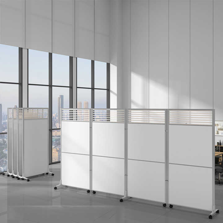 Free Standing PVC Partition Wall - Foldable Office Divider