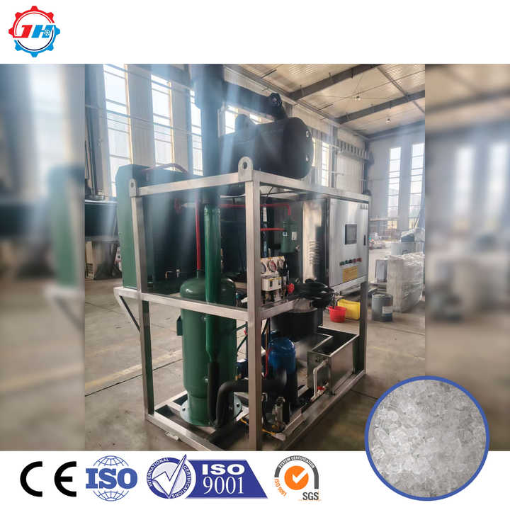 JH Factory 3 Ton Industrial Tube Ice Machine Adjustable Ice Cutting ...