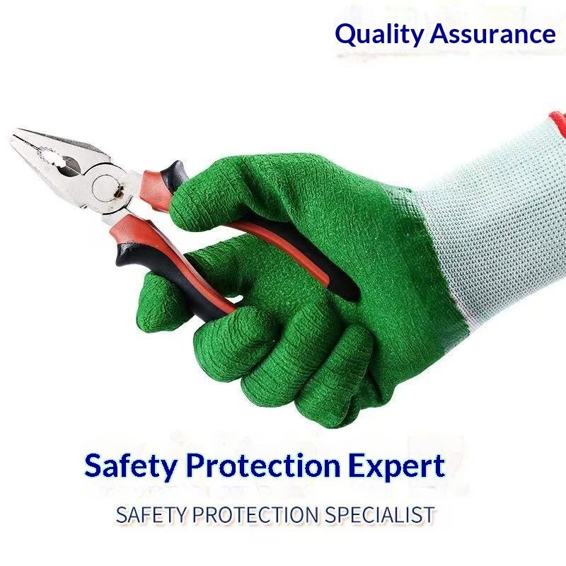 Labor protection Gloves Fully Impregnated Wavy Pattern Non-slip Wear ...