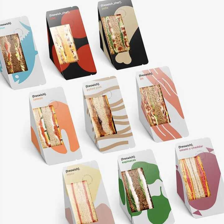 Custom Print Triangle Sandwich Plastic Packaging Box Wholesale 2023 Hot ...