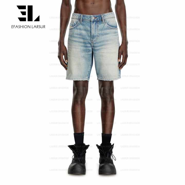 LARSUR Custom Factory Premium Low Rise Distressed Vintage Wash Ripped ...