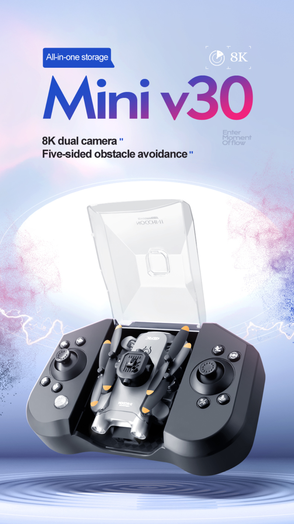 4DRC V30 Mini Drone - Foldable, Camera, and Obstacle Avoidance