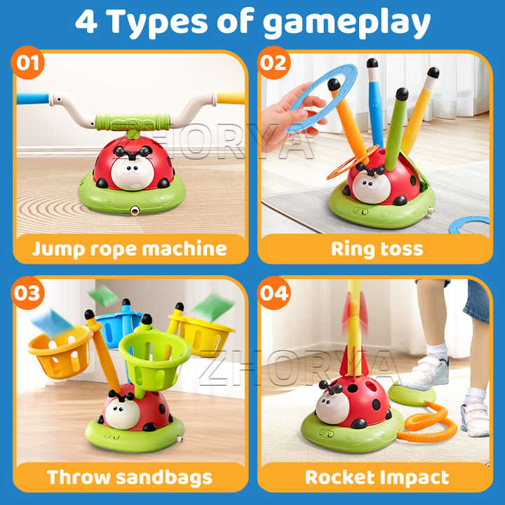 Zhorya 4 in 1 Sports Entertainment Game RC Ladybug Machine Set Toy ...