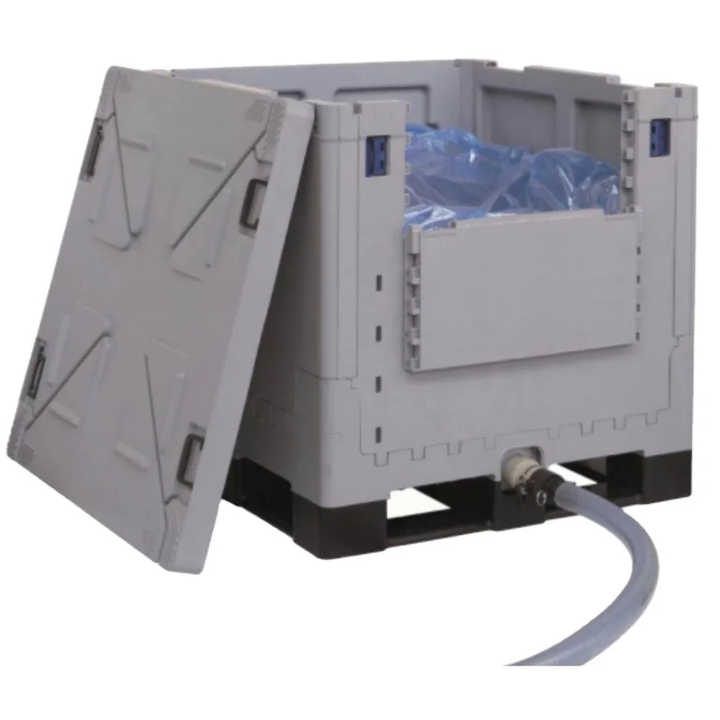 Recyclable Plastic IBC with Lockable Cover - 264 L Capacity