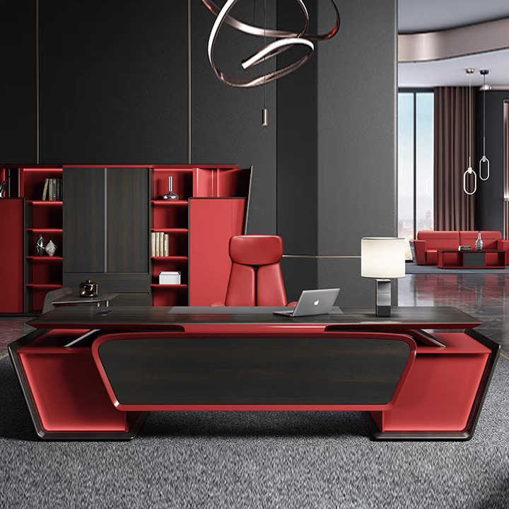 Modern Luxury Executive Office Desk Chair CEO Factory Workstation with ...