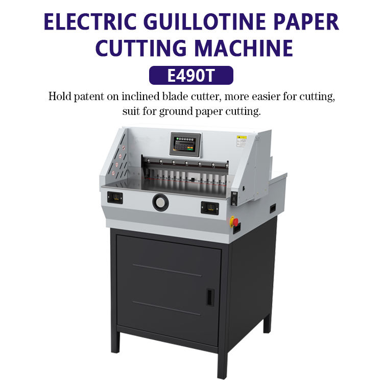 E490T Program-Control 490mm Electric Guillotine Paper Cutter Depth ...