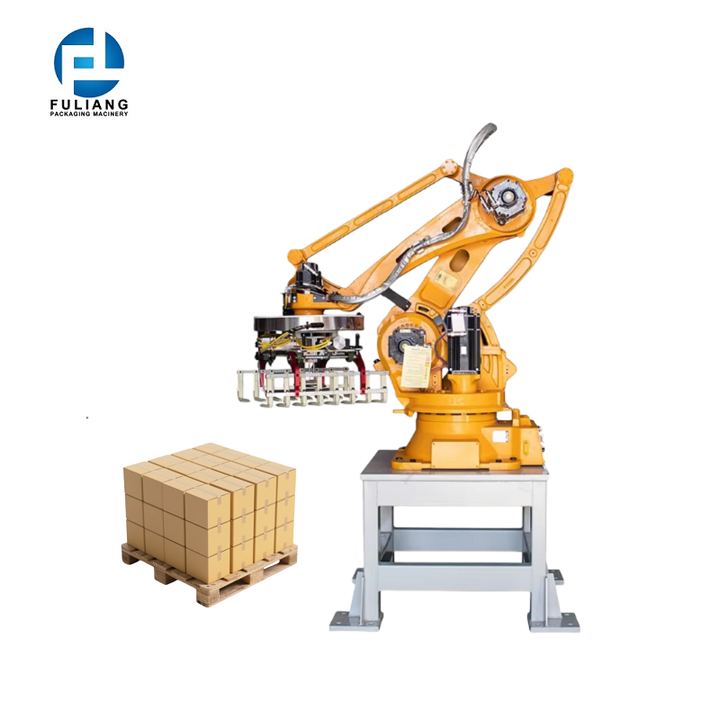 Industrial Robot Packaging Line Automatic Palletizer Conveyor Robot Arm ...