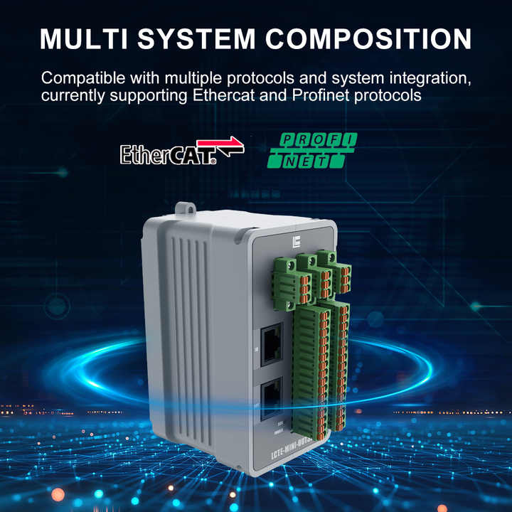 8-Channel Analog Input Encoder Ethercat Remote Io Modbus Mini I/O ...
